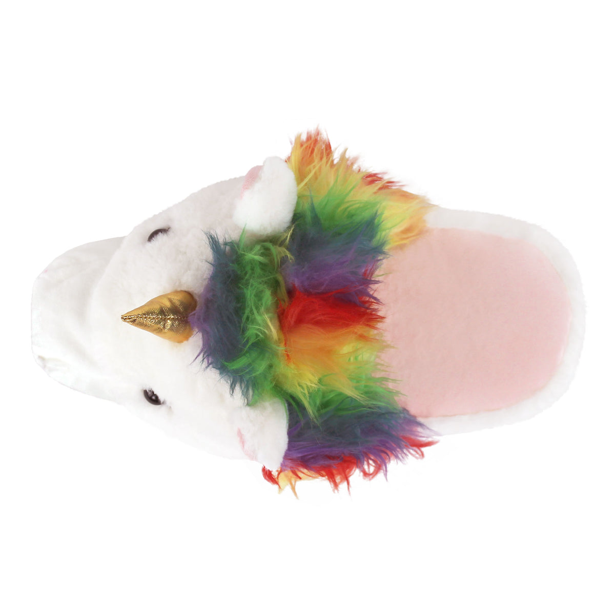 Fuzzy Unicorn Slippers – NoveltySlippers.com