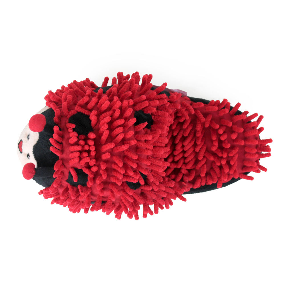 Fuzzy Ladybug Slippers – NoveltySlippers.com