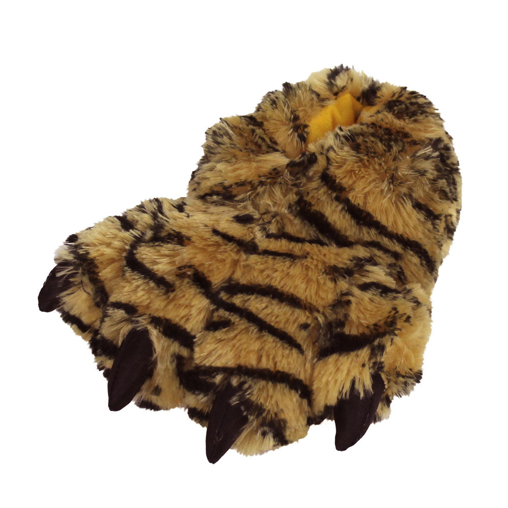 Kids Orange Tiger Paw Slippers – NoveltySlippers.com