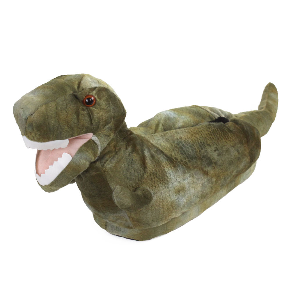 T-Rex Dinosaur Slippers – NoveltySlippers.com