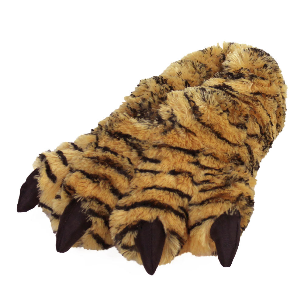 Orange Tiger Paw Slippers – NoveltySlippers.com